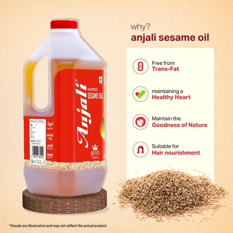 Anjali Gingelly Oil 2 Litre | Anjali Shopping