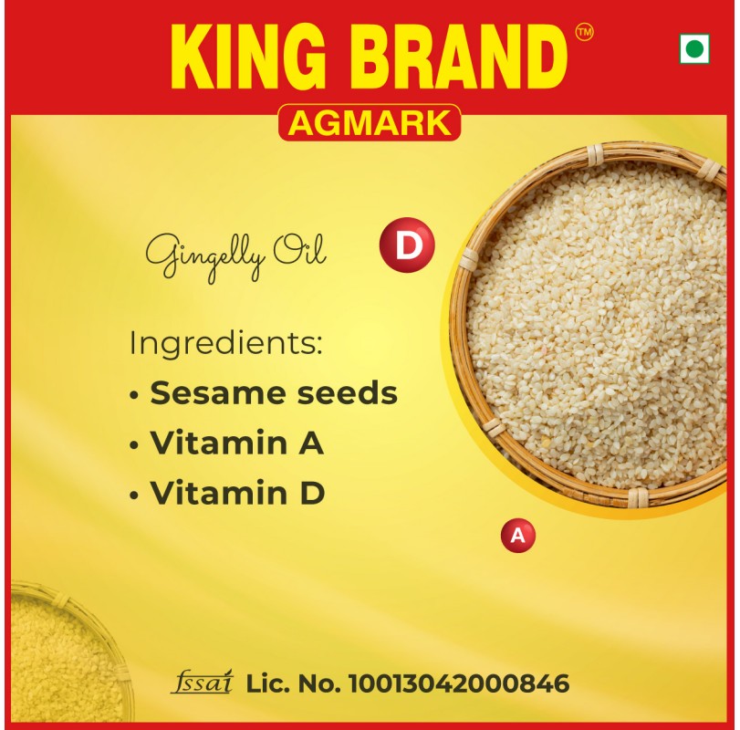 King Brand Agmark Gingelly Oil | Anjali Gingelly Oil 1Litre | Anjali ...