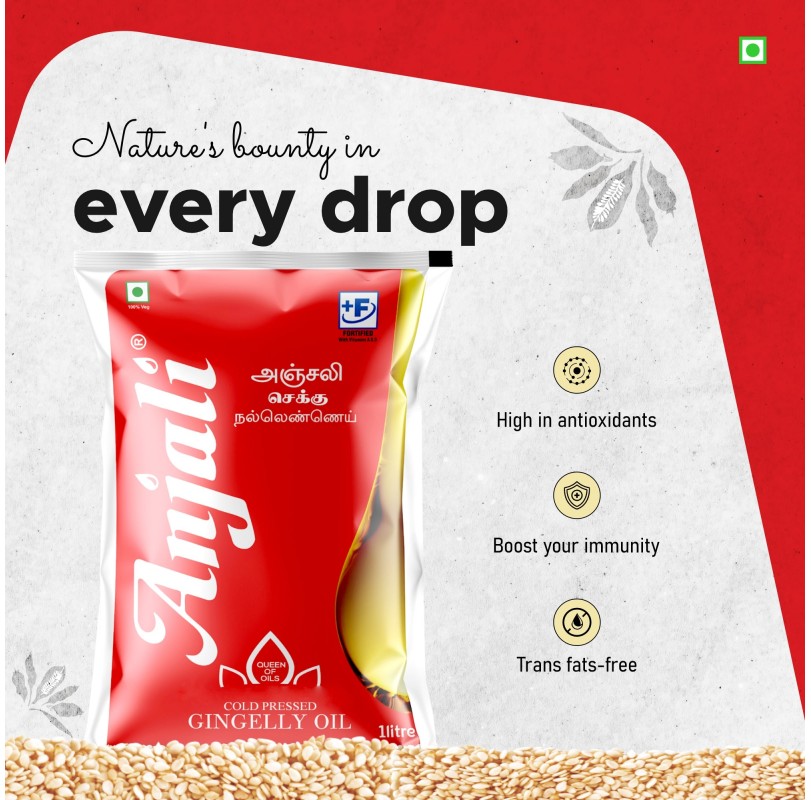 Anjali Sesame oil, gingelly oil, ground nut oil, pulses, rice & millets ...